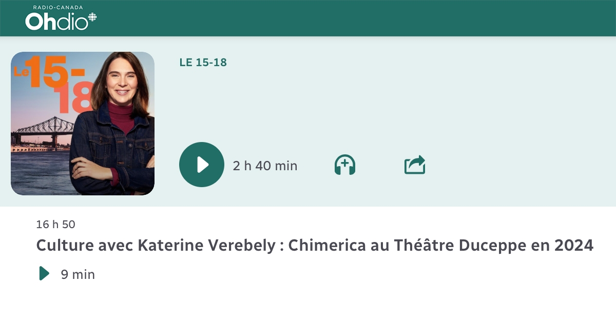 Entrevue avec Alexandre Goyette et Derek Kwan au 15-18 sur ICI Première