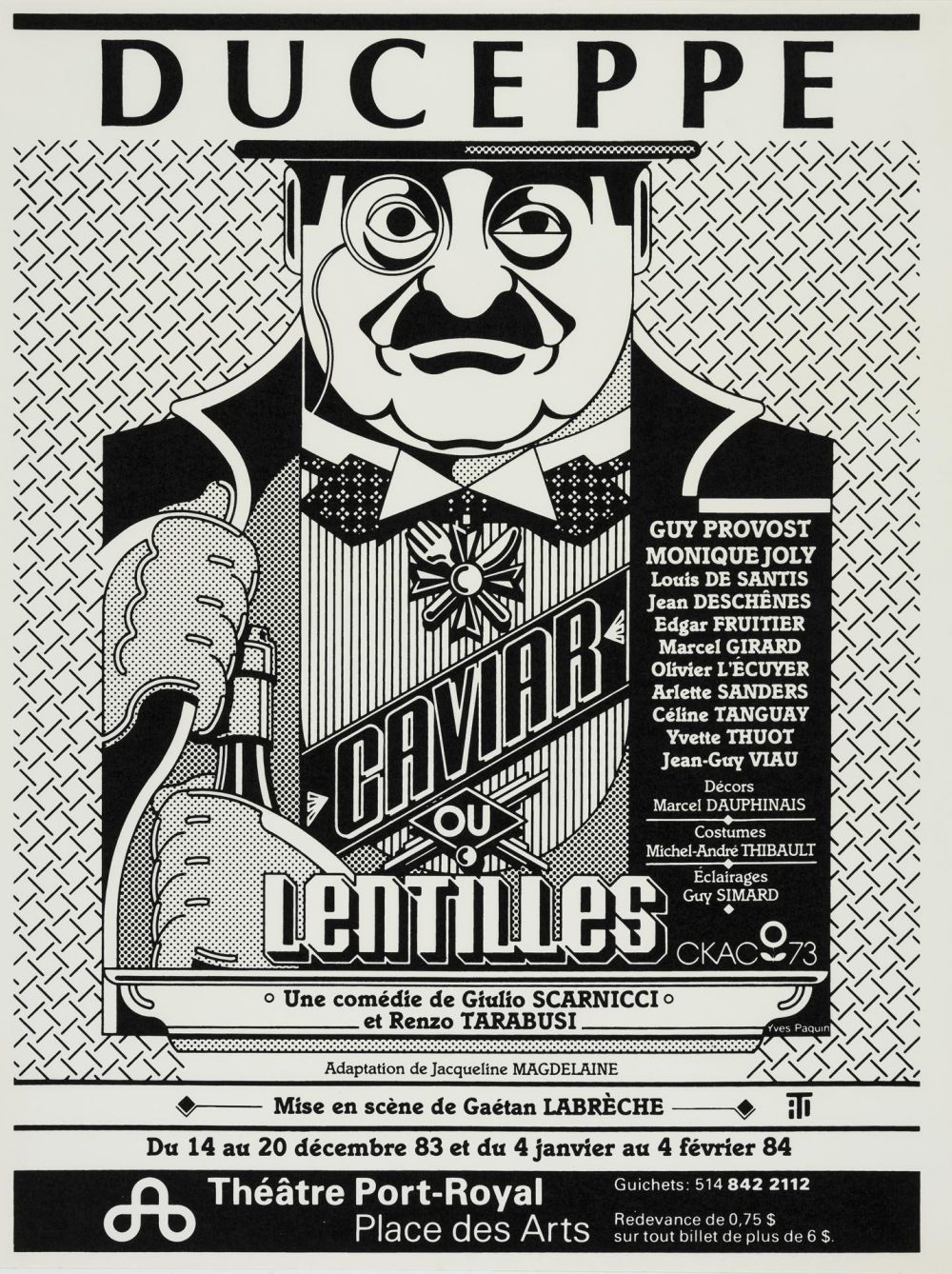 Profil d'artiste Duceppe pour Gaétan Labrèche