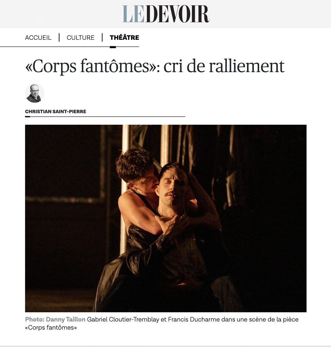 Corps fantômes - Théâtre Duceppe