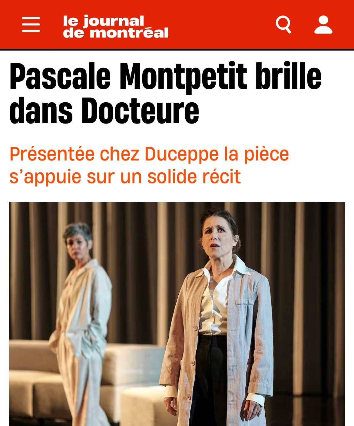 Pascale Montpetit brille dans Docteure [critique, Journal de Montréal]