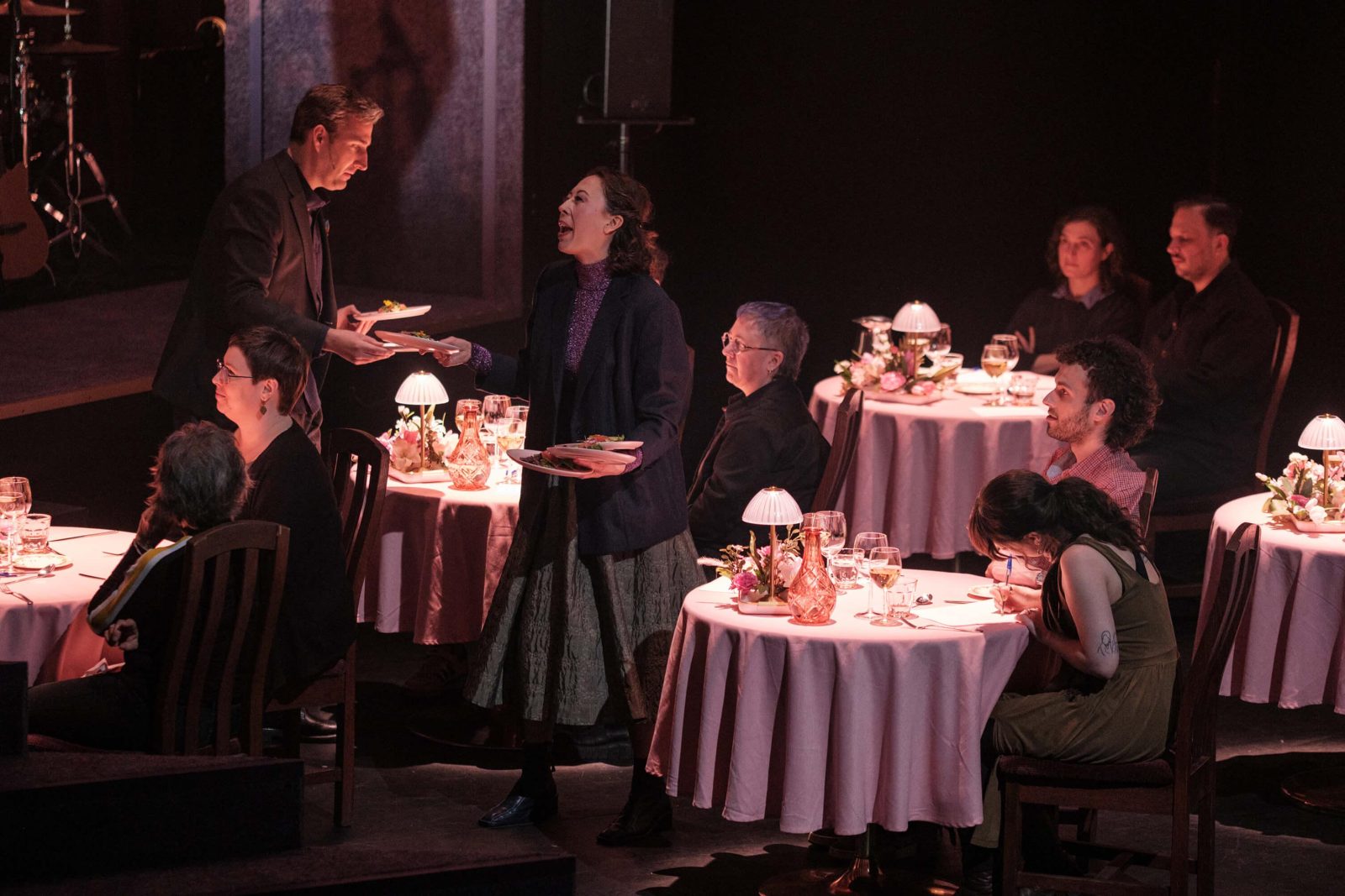 Janette repas-spectacle sur la scène - Théâtre Duceppe