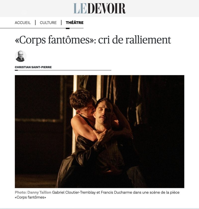 Corps fantômes - Théâtre Duceppe