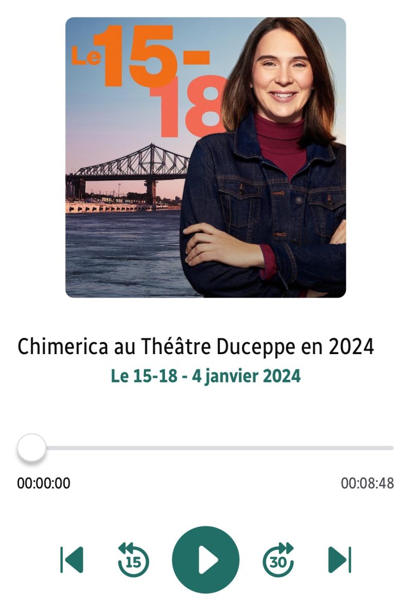 Entrevue avec Alexandre Goyette et Derek Kwan au 15-18 sur ICI Première